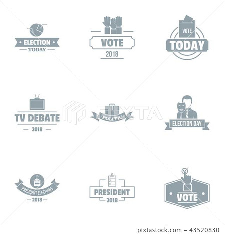 Debate logo set, simple style - Stock Illustration [43520830] - PIXTA