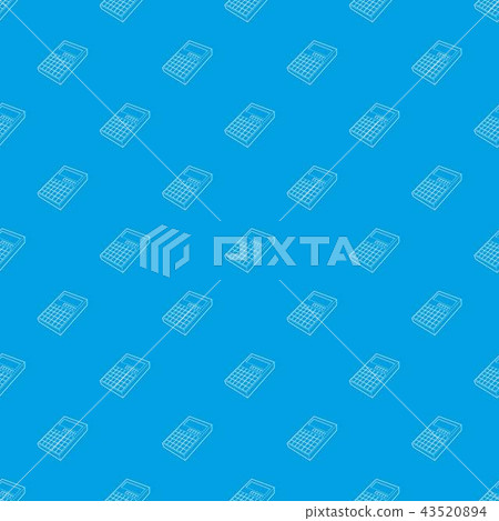 Calculator pattern vector seamless blue - Stock Illustration [43520894 ...