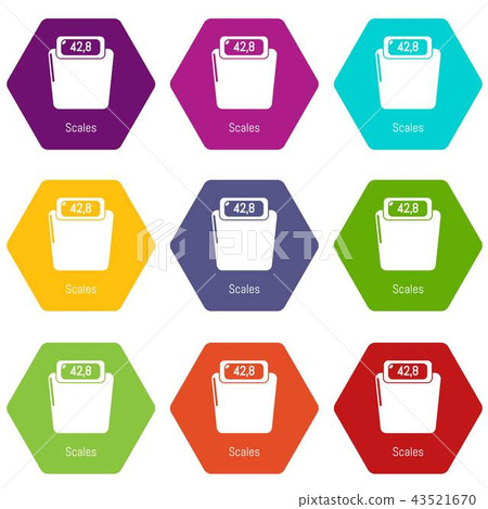 Scales icons set 9 vector - Stock Illustration [43521670] - PIXTA