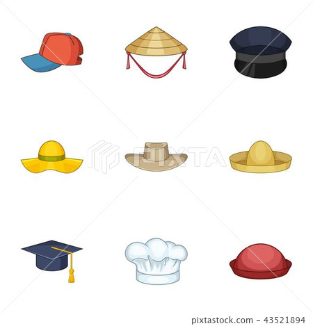 Coif icons set, cartoon style - Stock Illustration [43521894] - PIXTA