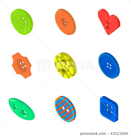 Fastening icons set, cartoon style - Stock Illustration [43521994] - PIXTA