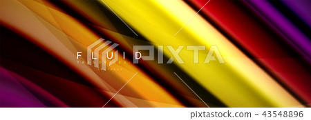 Wave fluid flowing colors motion effect,... - Stock Illustration ...