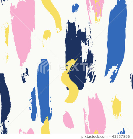 Abstract brushstroke background, colorful patter. - Stock Illustration ...