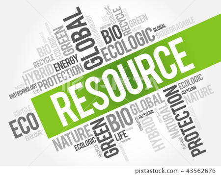 Resource word cloud - Stock Illustration [43562676] - PIXTA