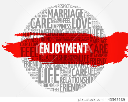 Enjoyment circle word cloud - Stock Illustration [43562689] - PIXTA
