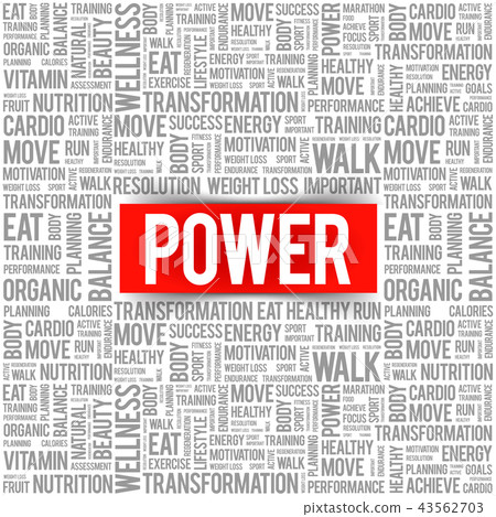 POWER word cloud background - Stock Illustration [43562703] - PIXTA