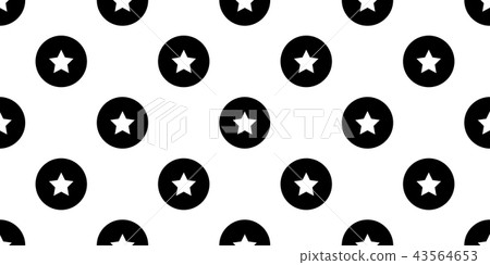 star seamless Pattern vector polka dot isolated - Stock Illustration ...