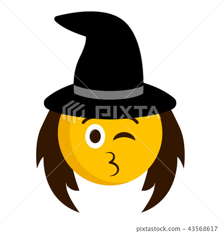 Happy witch emoji icon - Stock Illustration [43568617] - PIXTA