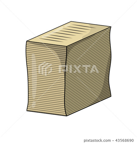 heap of paperwork sheet cartoon vector design - Stock Illustration ...