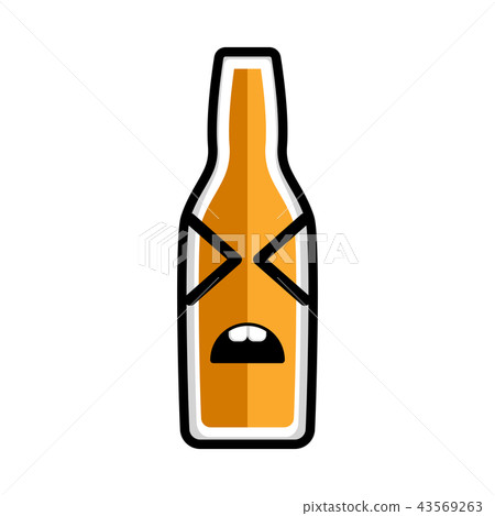 Disgusted beer cartoon character - Stock Illustration [43569263] - PIXTA