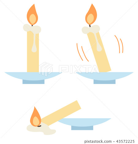 Knock down a candle - Stock Illustration [43572225] - PIXTA