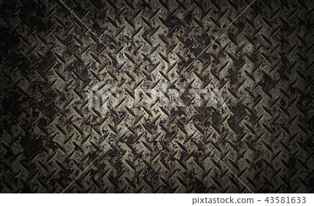 Texture of rusted streaked steel plate - Stock Photo [43581633] - PIXTA