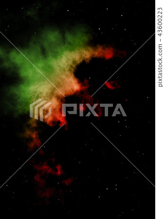Small part of an infinite star field. 3D rendering - Stock Illustration ...