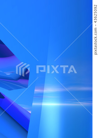 Blue metal transparent - Stock Illustration [43625092] - PIXTA