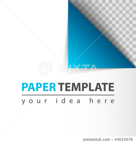 Paper twirl template for you idea - Stock Illustration [43633076] - PIXTA