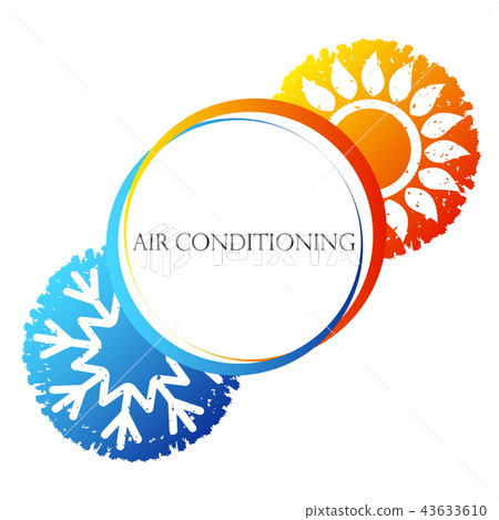 Air conditioning sun and snowflake - Stock Illustration [43633610] - PIXTA