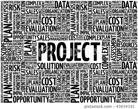Project word cloud collage-插圖素材 [43634191] - PIXTA圖庫