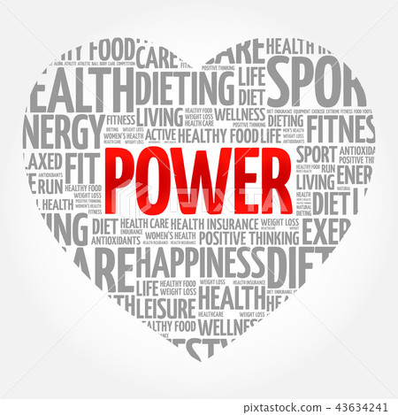 POWER heart word cloud - Stock Illustration [43634241] - PIXTA