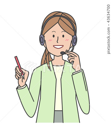 Telephone operator - Stock Illustration [43634700] - PIXTA