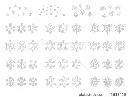 Hand drawn snow set - Stock Illustration [43635426] - PIXTA