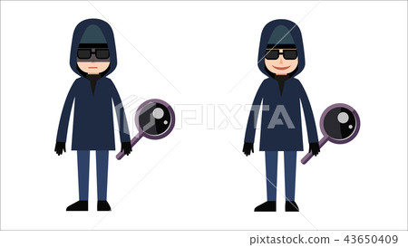 Thief character cartoon style. Vector... - Stock Illustration [43650409 ...