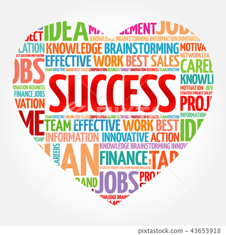 Success heart word cloud collage - Stock Illustration [43653918] - PIXTA