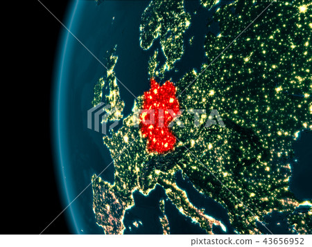 Night view of Germany - Stock Illustration [43656952] - PIXTA