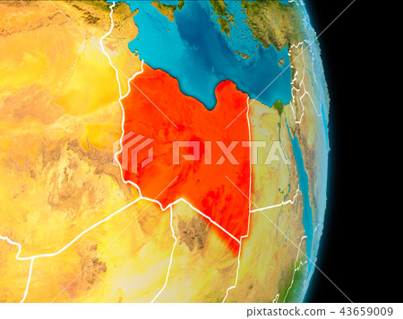 Libya on Earth - Stock Illustration [43659009] - PIXTA