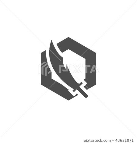 Chinese sword icon vector template - Stock Illustration [43681071] - PIXTA