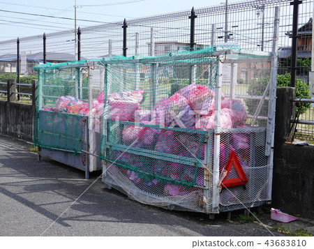 "Rubbish collection place" image of residents'... - Stock Photo ...