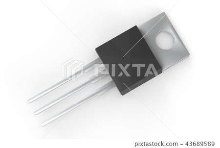 Isolated TO-220 MOSFET electronic package 3d... - Stock Illustration ...