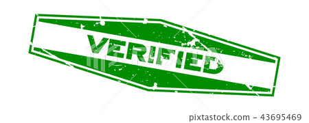 Grunge green verified wording rubber seal stamp - Stock Illustration [43695469] - PIXTA