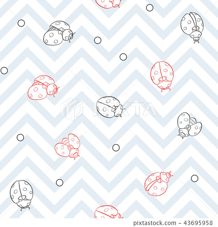 Ladybug seamless pattern, texture background. - Stock Illustration ...