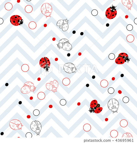 Ladybug seamless pattern, texture background. - Stock Illustration ...