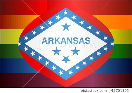 Grunge Arkansas and Gay flags - Stock Illustration [43701595] - PIXTA
