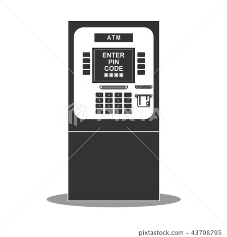 Vector ATM Bank Cash Machine - Stock Illustration [43708795] - PIXTA