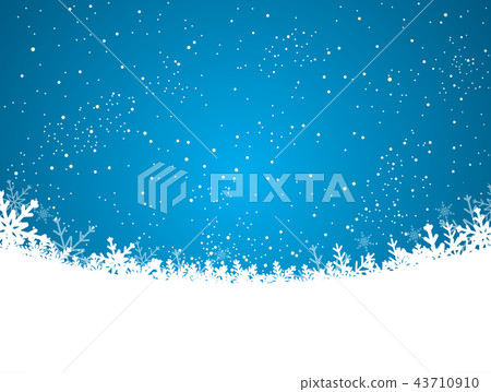 Blue Cover Snowflakes. Christmas, New Year Snow. - Stock Illustration ...