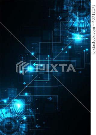 Vector technology in the concept of digital. - Stock Illustration ...