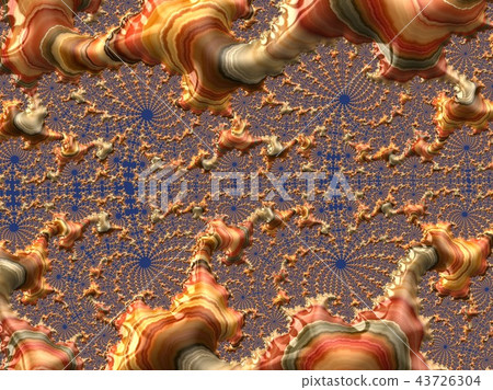 Fractal a never-ending pattern. Abstract Computer - Stock Illustration ...
