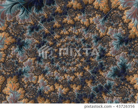 Fractal a never-ending pattern. Abstract Computer - Stock Illustration ...