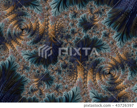 Fractal a never-ending pattern. Abstract Computer - Stock Illustration ...