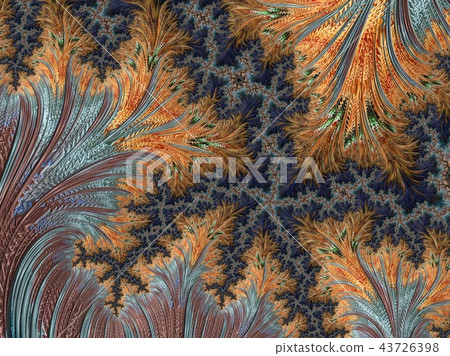 Fractal a never-ending pattern. Abstract Computer - Stock Illustration ...