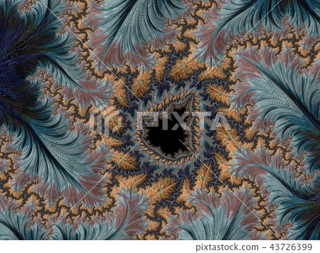 Fractal a never-ending pattern. Abstract Computer - Stock Illustration ...