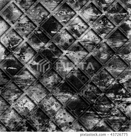 Dark Grey grunge grid background. - Stock Illustration [43726775] - PIXTA
