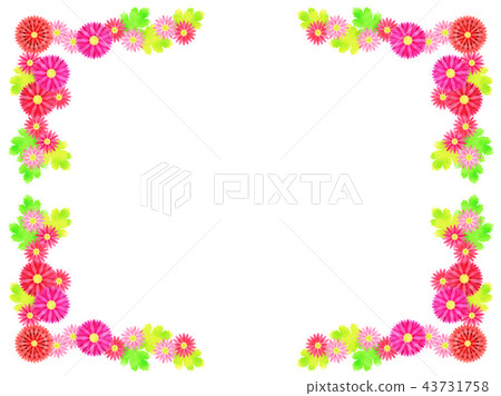 Red aster frame - Stock Illustration [43731758] - PIXTA