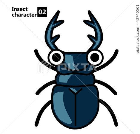Illustration of anthropomorphic insects | stag... - Stock Illustration ...