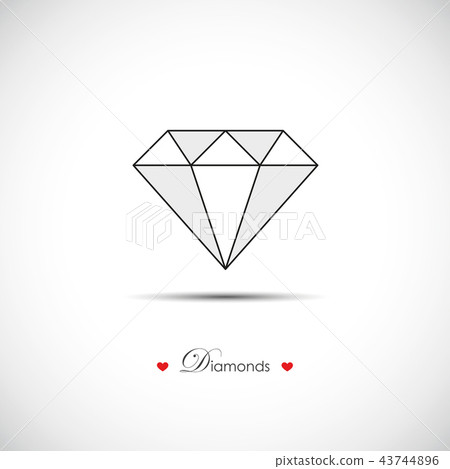 shiny diamond brilliant symbol - Stock Illustration [43744896] - PIXTA
