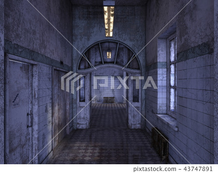 Spooky walkway - Stock Illustration [43747891] - PIXTA