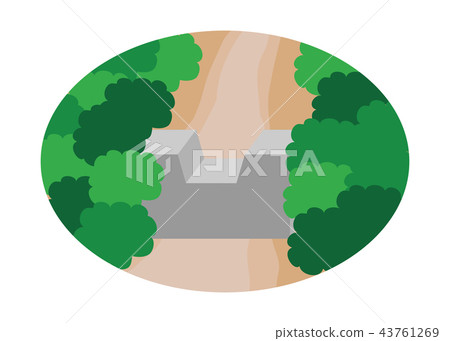 Illustration of sabo dam - Stock Illustration [43761269] - PIXTA