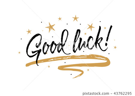 Good luck card. Beautiful greeting banner...-插圖素材 [43762295] - PIXTA圖庫